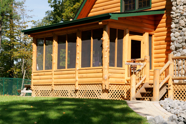 Log Railings : The Original Lincoln Logs